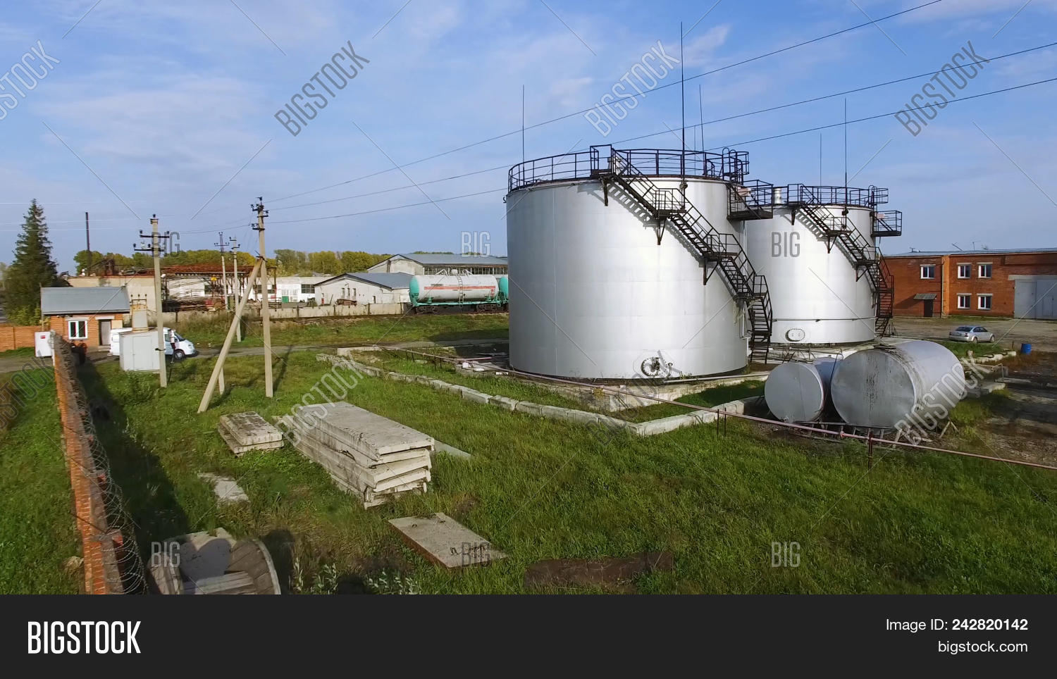 Aerial View White Fuel Image & Photo (Free Trial) | Bigstock