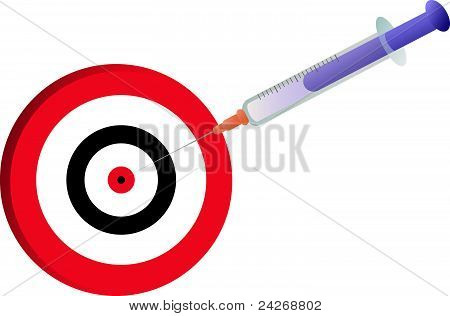 Blue Injection Target Vector & Photo (Free Trial) | Bigstock