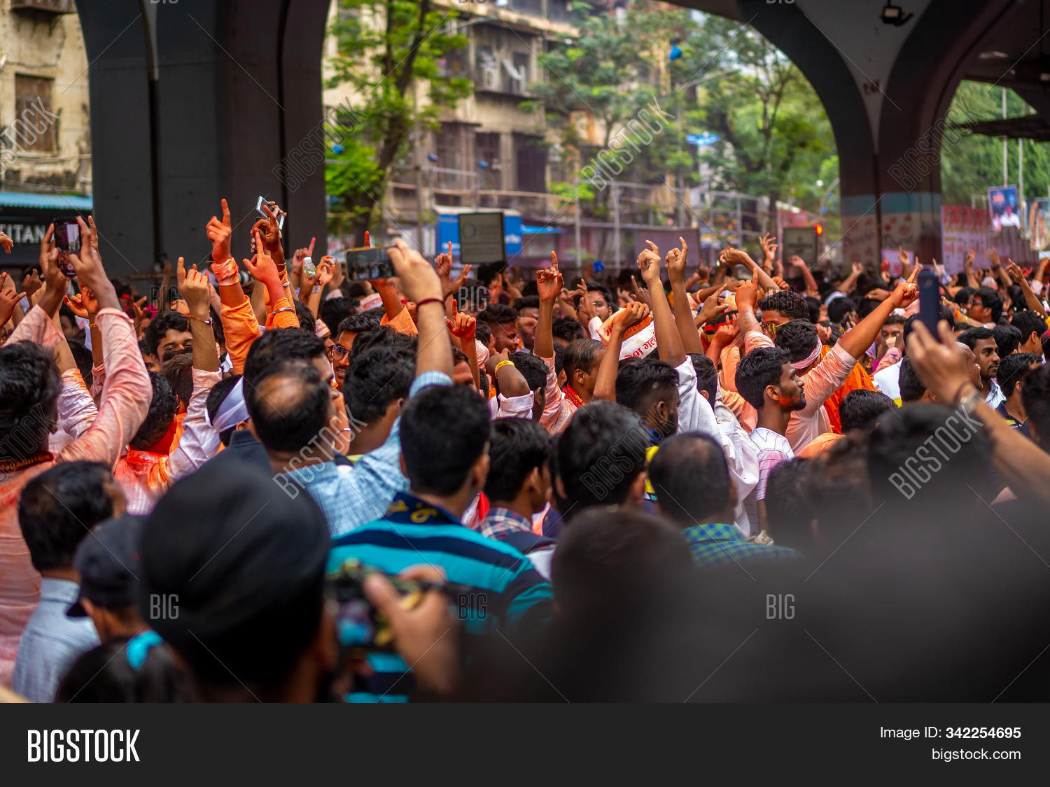 Devotees Dancing Bid Image & Photo (Free Trial) | Bigstock