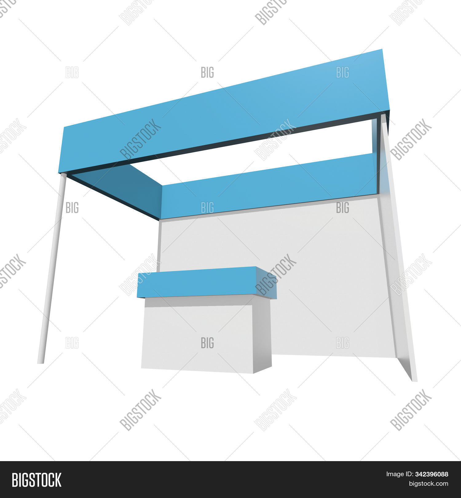 Trade Show Booth Blue Image & Photo (Free Trial) | Bigstock