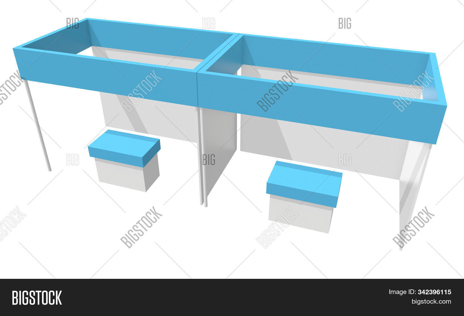 Trade Show Booth Blue Image & Photo (Free Trial) | Bigstock