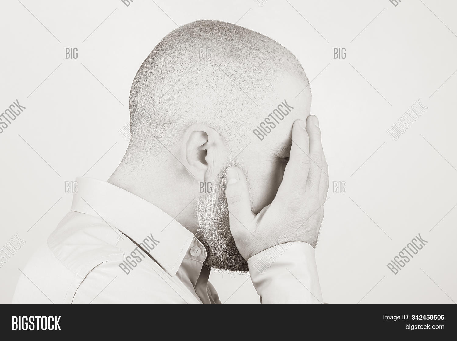 Sad Man Hands Closed Image & Photo (Free Trial) | Bigstock