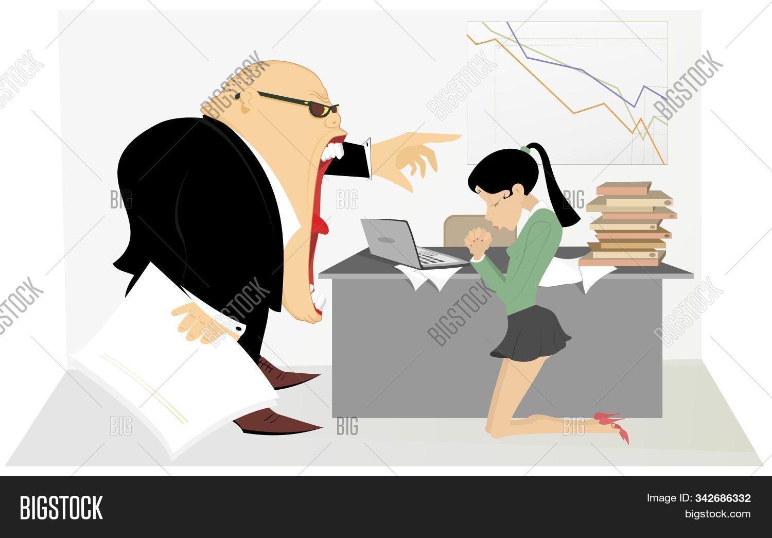 Angry Boss Employee Image & Photo (Free Trial) | Bigstock