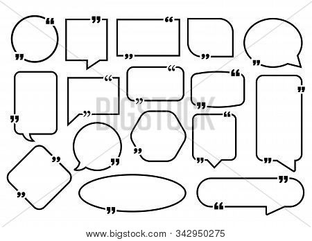 Speech Bubbles Quote Vector & Photo (Free Trial) | Bigstock