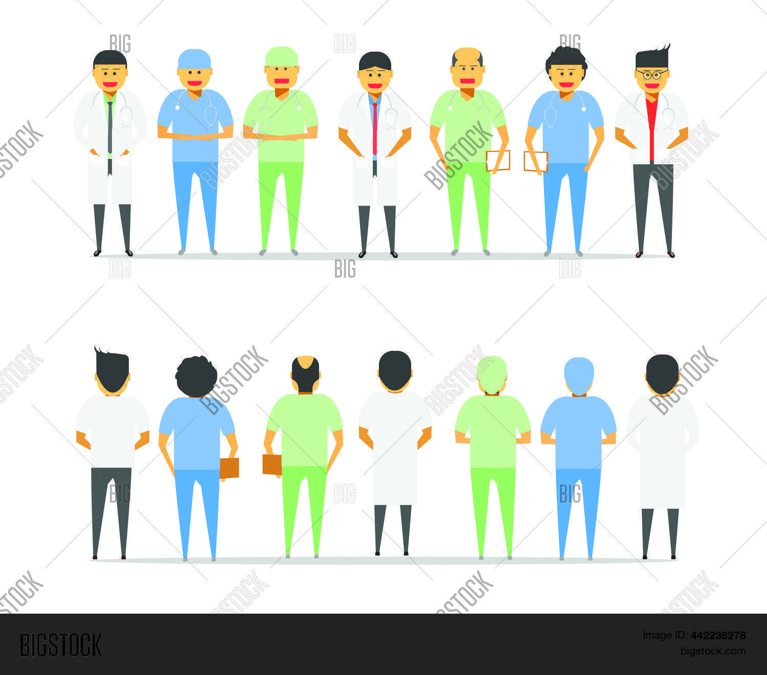 Male Doctor Group Vector & Photo (Free Trial) | Bigstock
