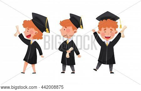 Happy Kids Graduate Vector & Photo (Free Trial) | Bigstock