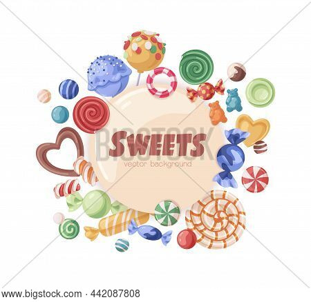 Candies Circle Vector & Photo (Free Trial) | Bigstock