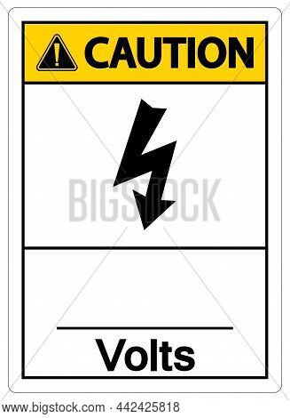Caution Volts Symbol Vector & Photo (Free Trial) | Bigstock