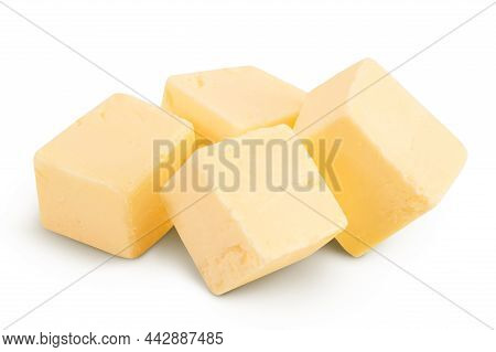 Butter Cubes Isolated Image & Photo (Free Trial) | Bigstock