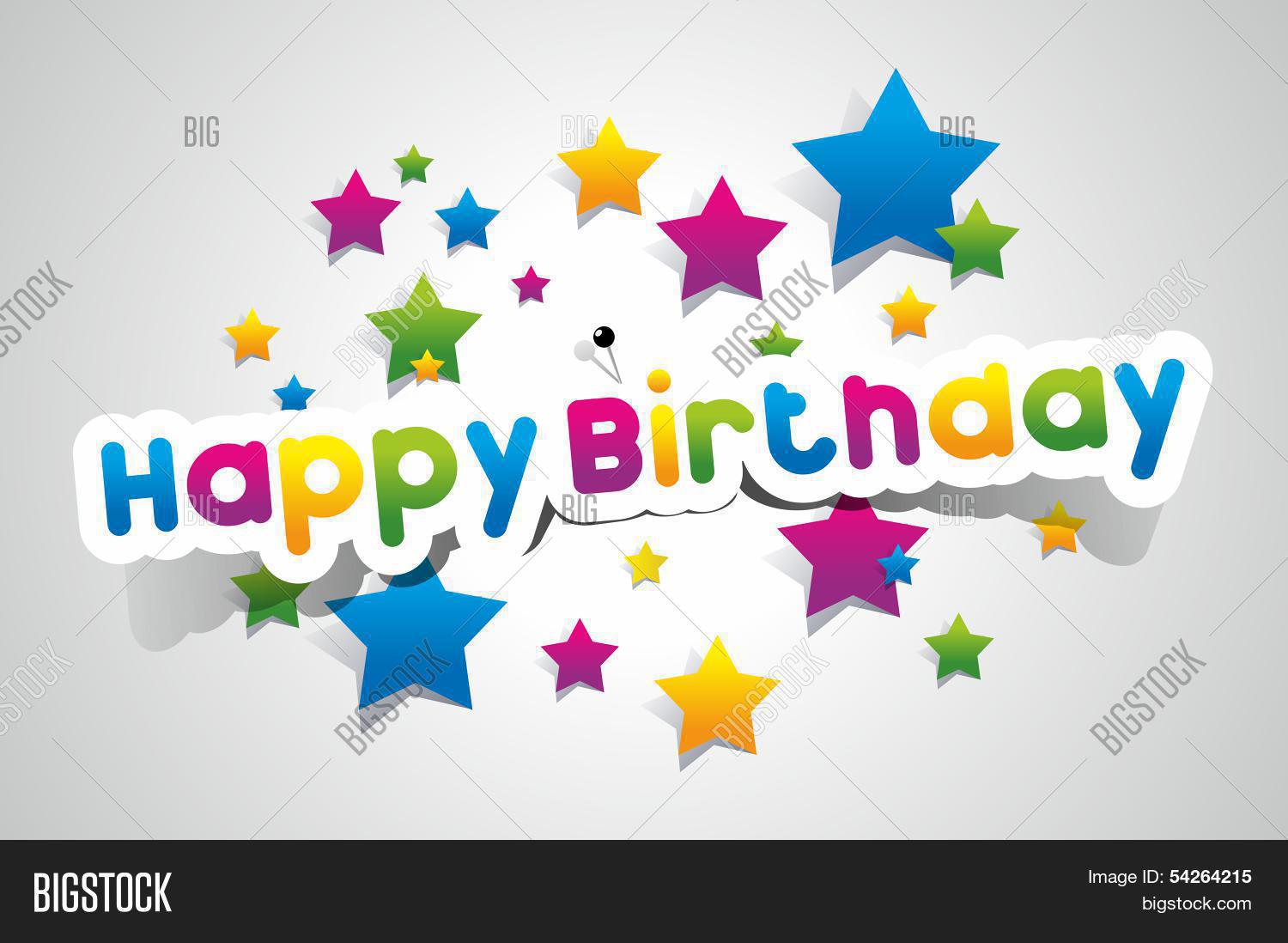 Happy Birthday Vector & Photo (Free Trial) | Bigstock