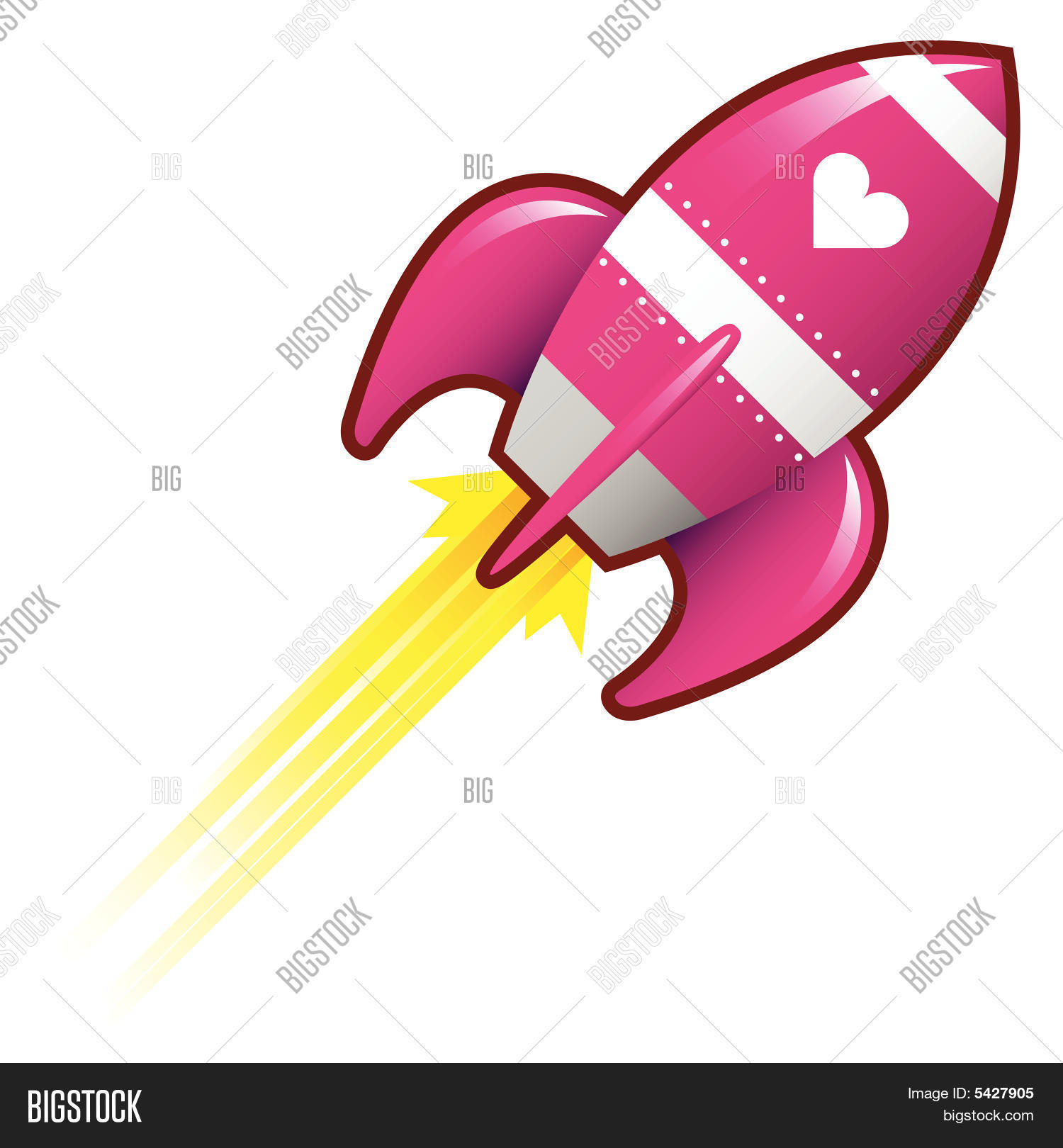 Love Rocket Vector & Photo (Free Trial) | Bigstock
