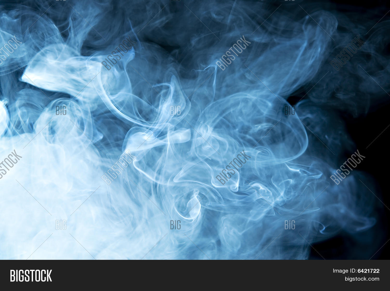 Ominous Blue Smoke On Image & Photo (Free Trial) | Bigstock