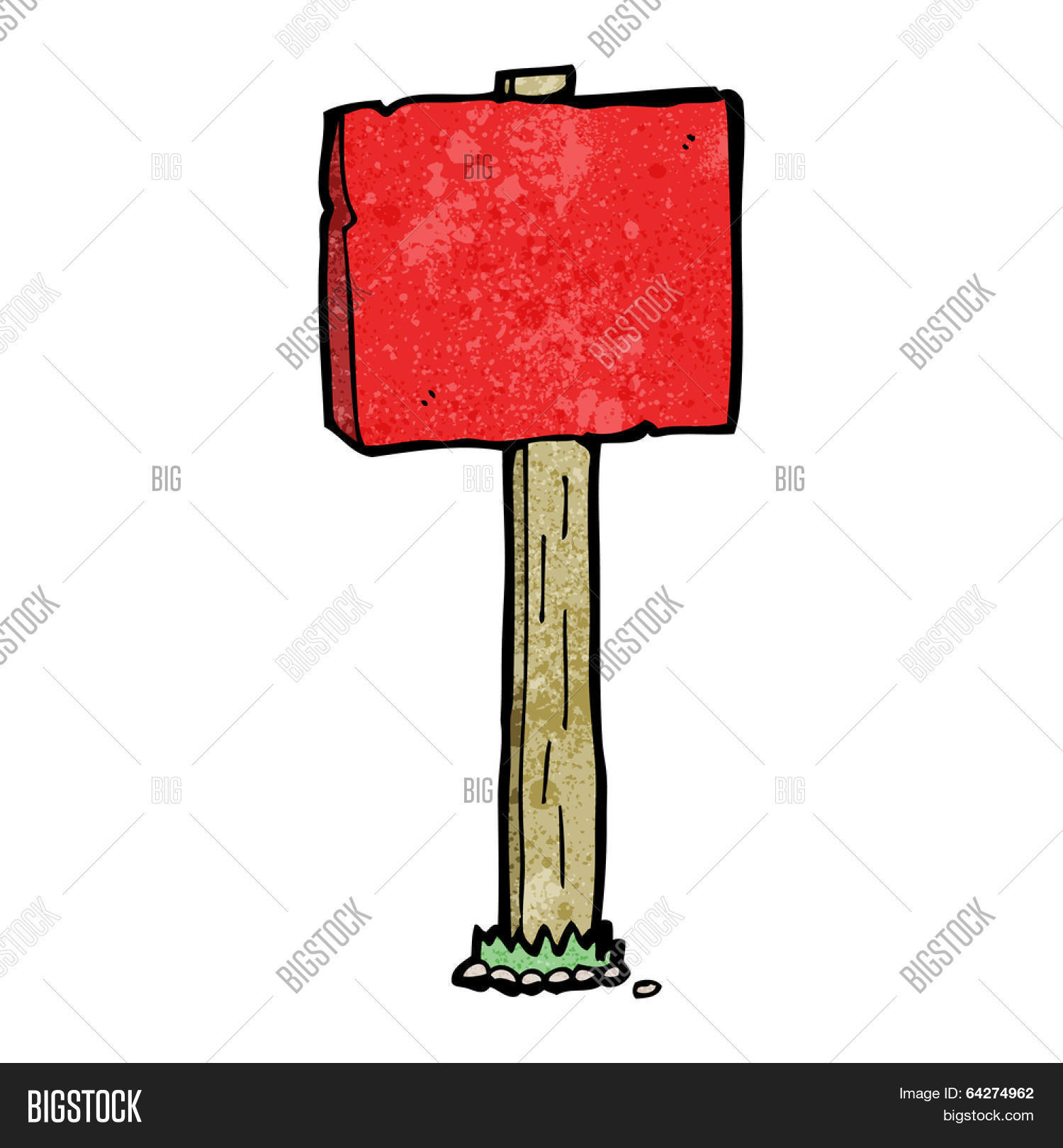 Cartoon Sign Post Vector & Photo (Free Trial) | Bigstock