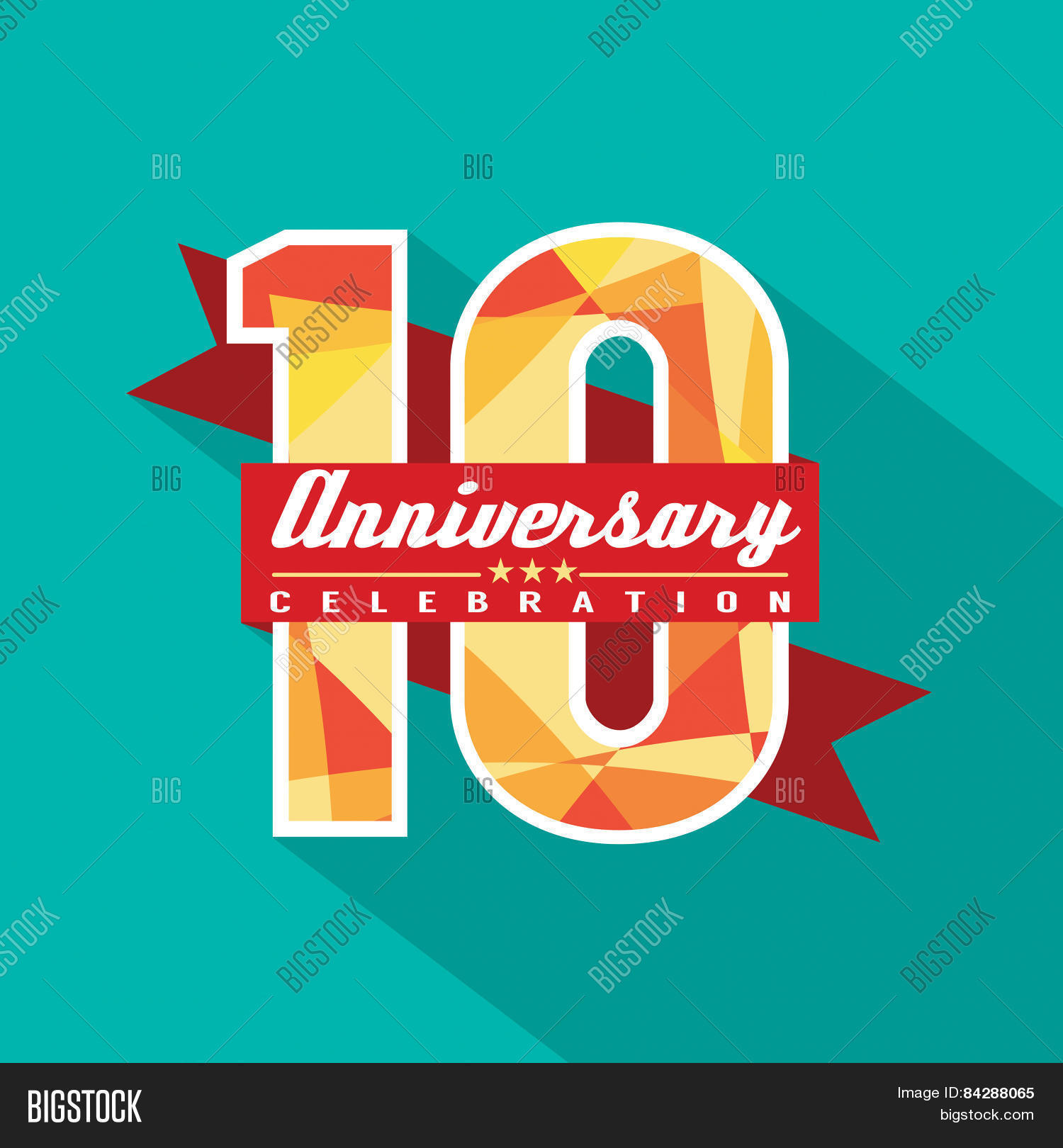 10 Years Anniversary Vector & Photo (Free Trial) | Bigstock