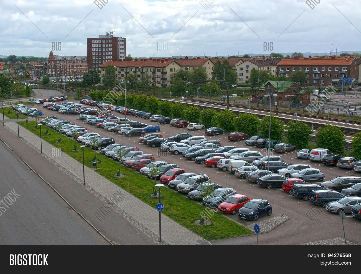 Car Parking By Train Image & Photo (Free Trial) | Bigstock