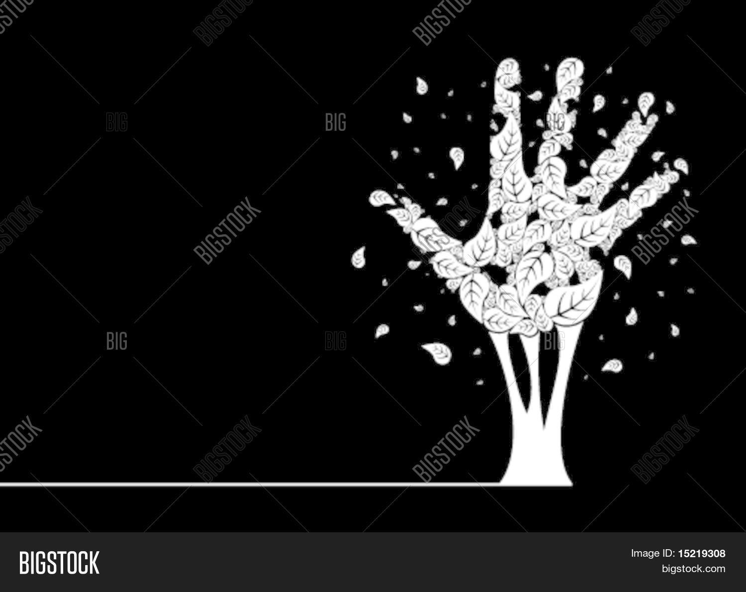Leaves Falling Hand Vector & Photo (Free Trial) | Bigstock