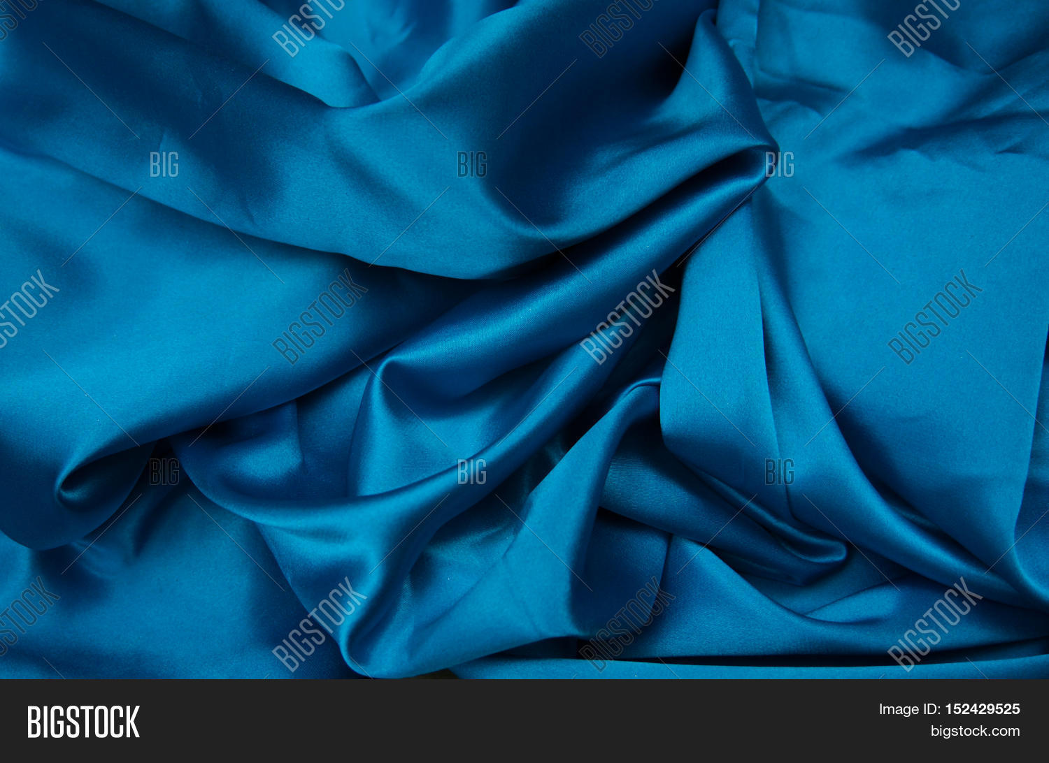 Blue Satin Fabric, Image & Photo (Free Trial) | Bigstock