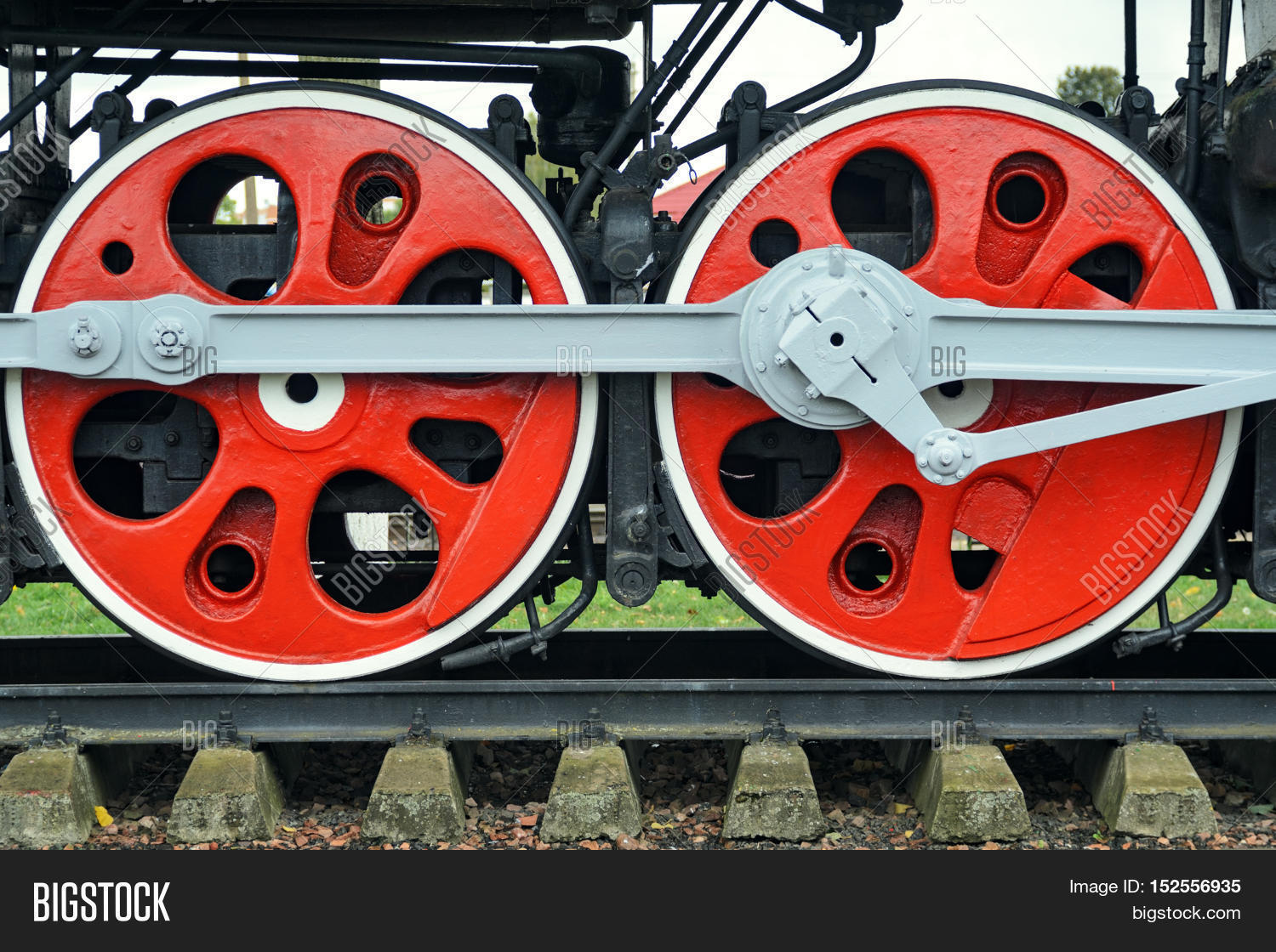 Two Red Big Loco Image & Photo (Free Trial) | Bigstock