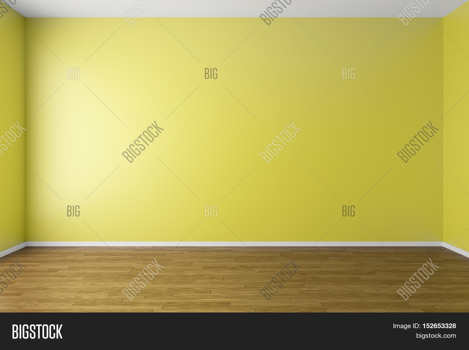 Empty Room Yellow Image & Photo (Free Trial) | Bigstock