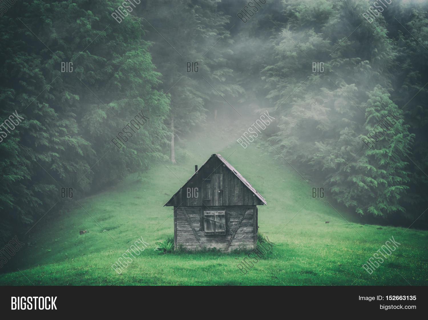 Alone Cabin Woods, Image & Photo (Free Trial) | Bigstock