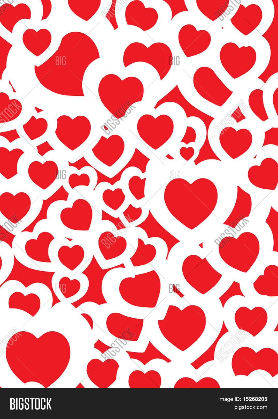Red White Heart Shape Vector & Photo (Free Trial) | Bigstock