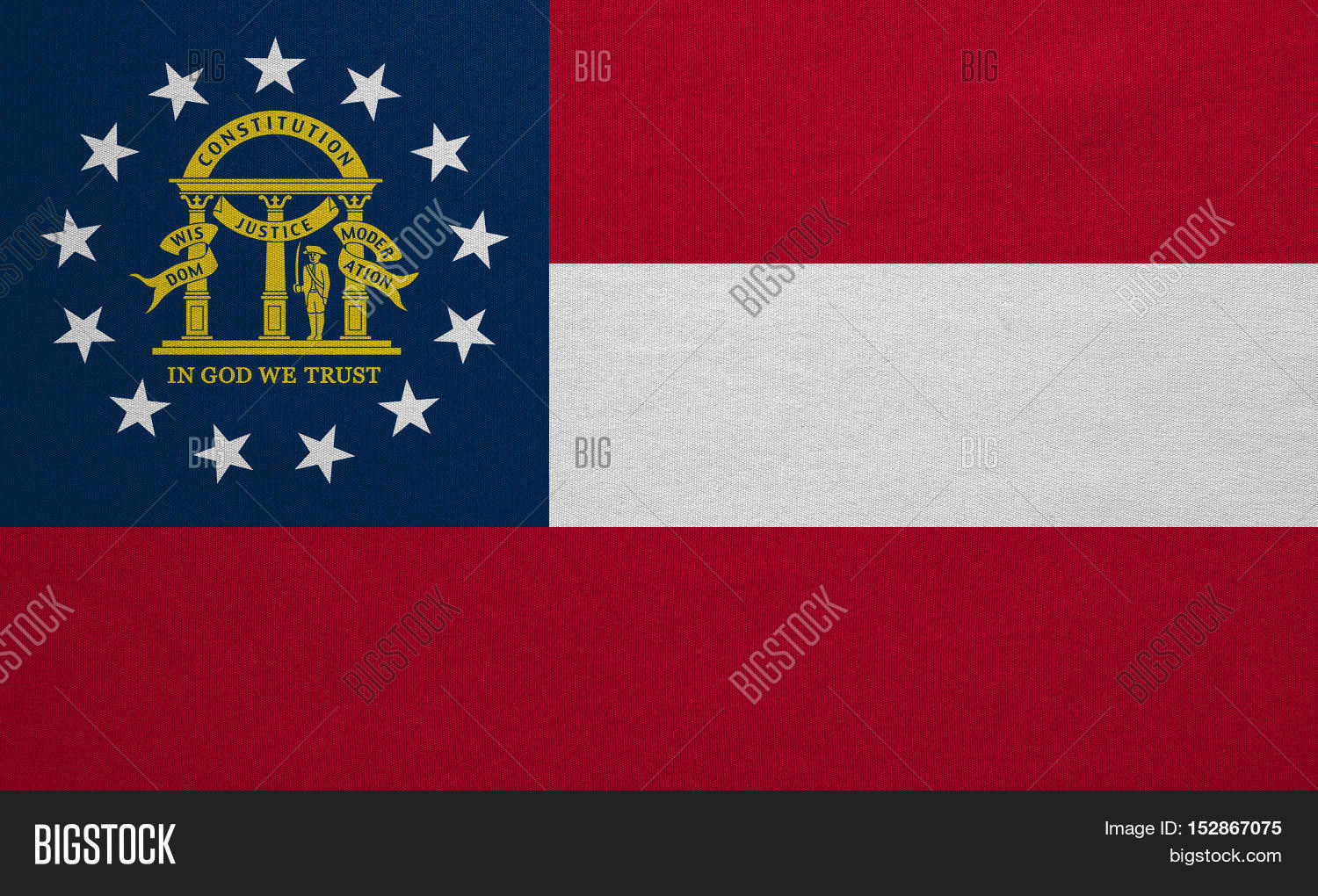 Flag US State Georgia Image & Photo (Free Trial) | Bigstock