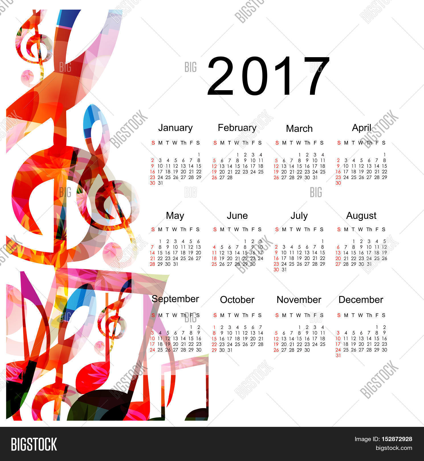 Calendar Planner 2017 Image & Photo (Free Trial) | Bigstock