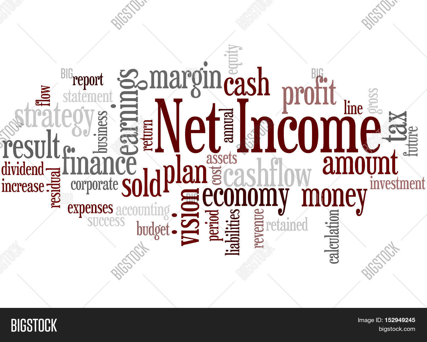 Net Income, Word Cloud Image & Photo (Free Trial) | Bigstock