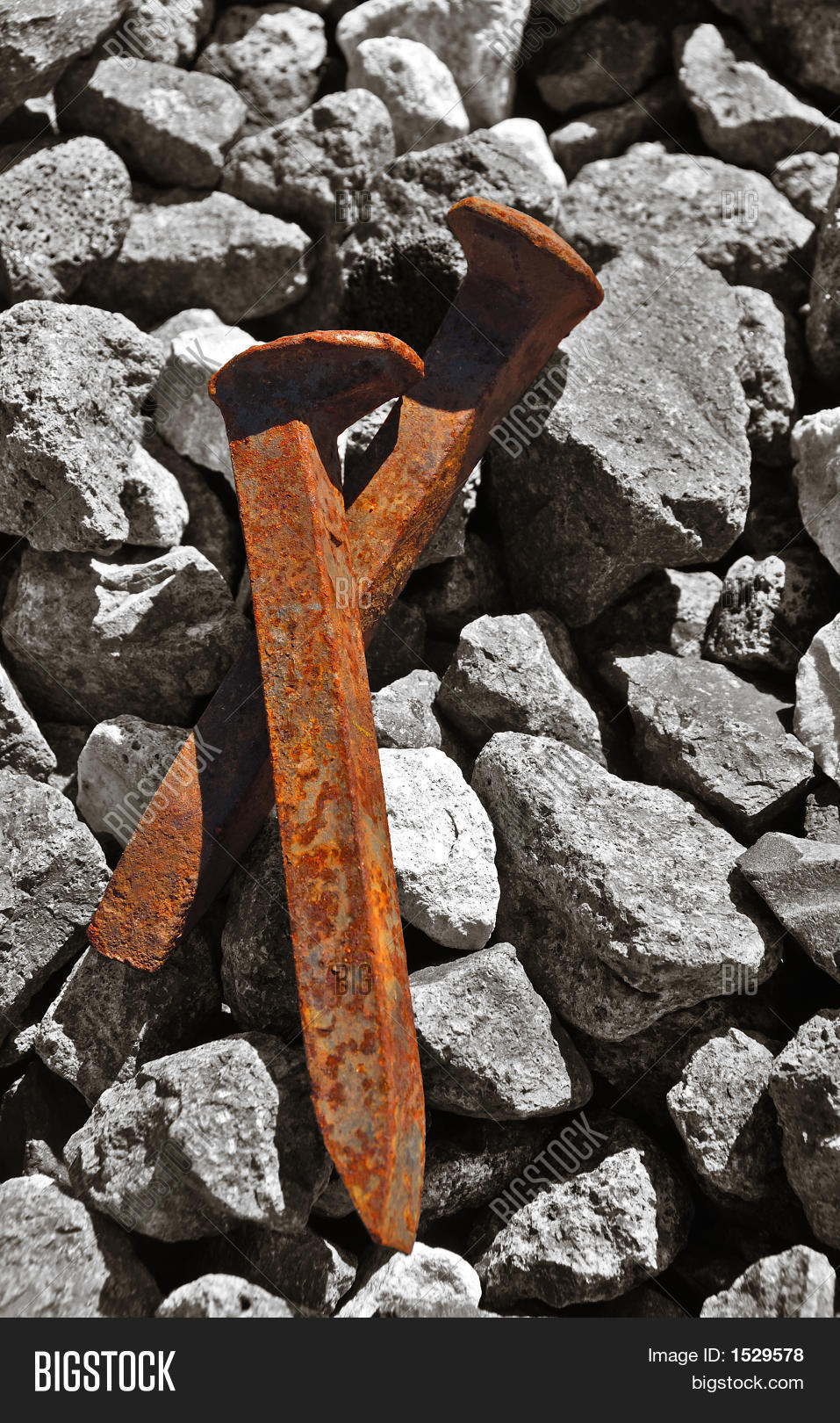Rusty Railroad Spikes Image & Photo (Free Trial) | Bigstock
