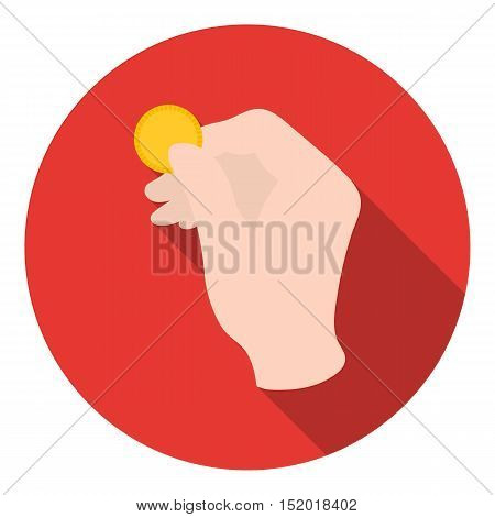 Trick Coin Icon Flat Vector & Photo (Free Trial) | Bigstock
