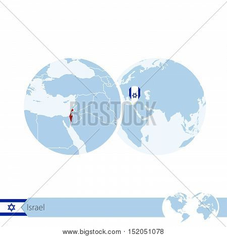 Israel On World Globe Vector & Photo (Free Trial) | Bigstock