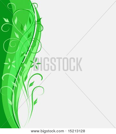 Vector Green Floral Vector & Photo (Free Trial) | Bigstock