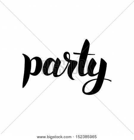 Party Calligraphy. Vector & Photo (Free Trial) | Bigstock