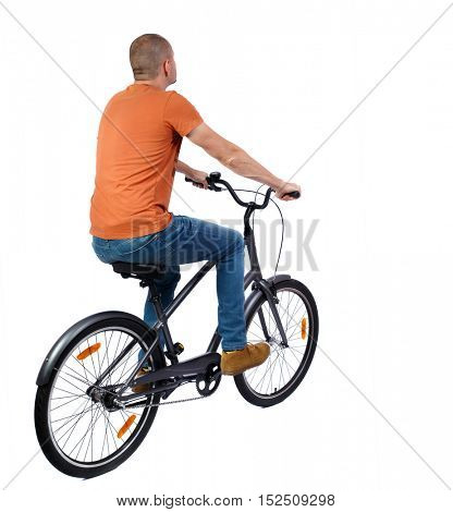 Back View Man Bicycle Image & Photo (Free Trial) | Bigstock