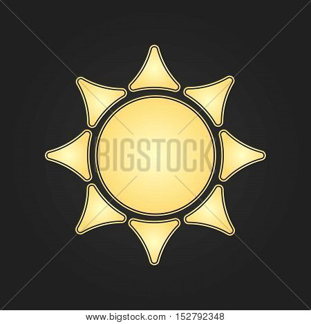 Gold Luxury Sun Logo Vector & Photo (Free Trial) | Bigstock