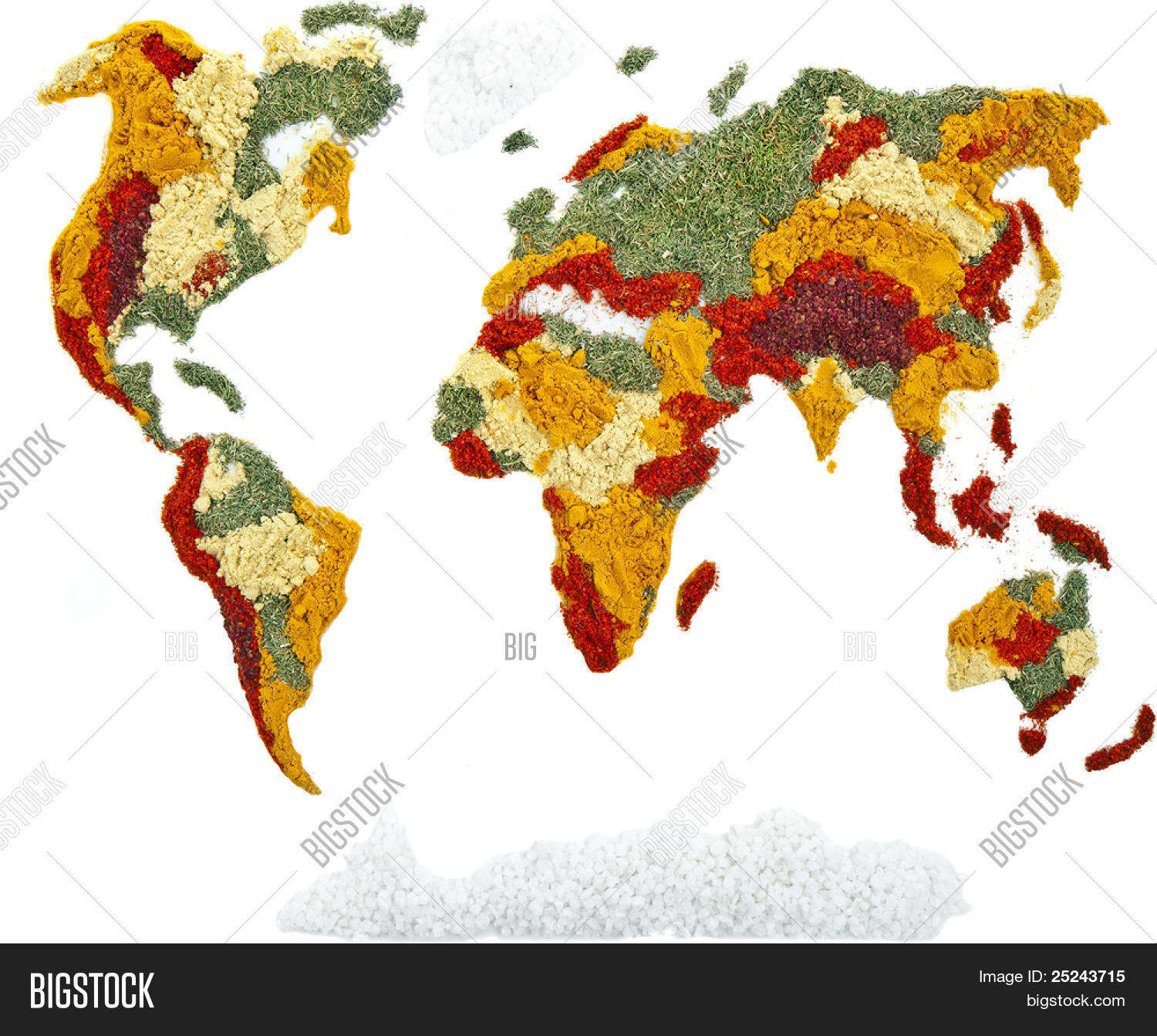 World Map Spices Herbs Image & Photo (Free Trial) | Bigstock