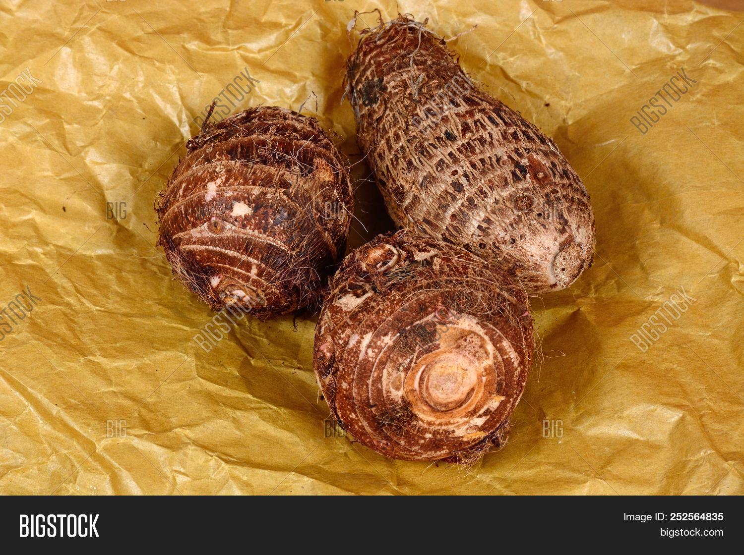 Three Whole Raw Eddoes Image & Photo (Free Trial) | Bigstock