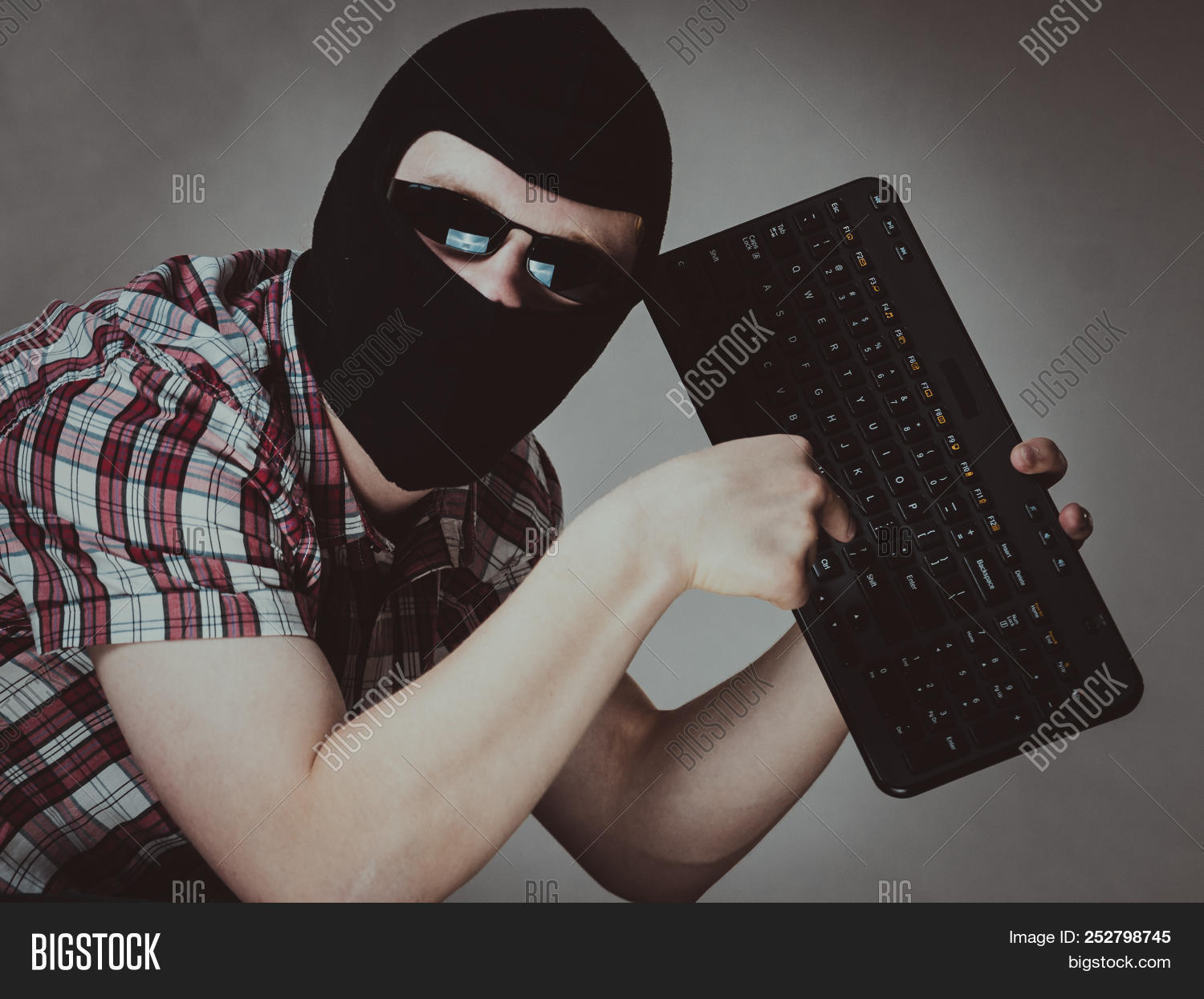 Crazy Hacker Man. Image & Photo (Free Trial) | Bigstock