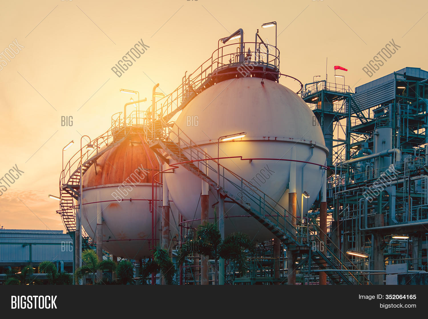Gas Storage Sphere Image & Photo (Free Trial) | Bigstock