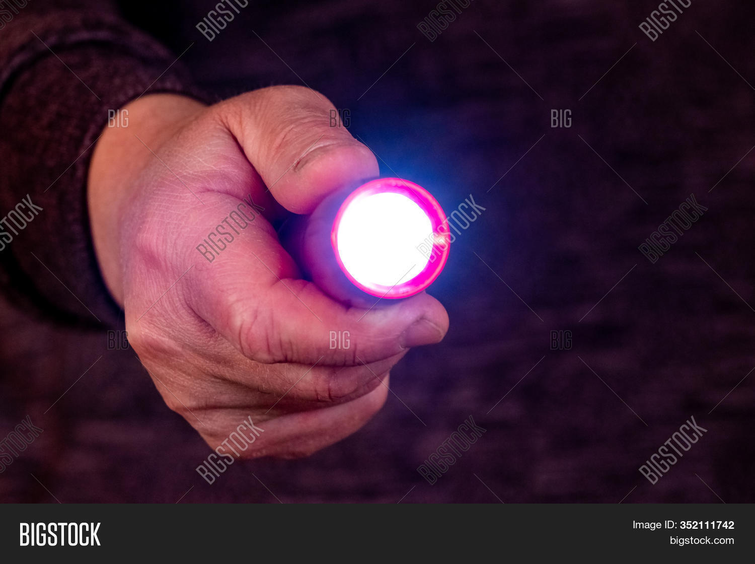 Flashlight Man's Hand Image & Photo (Free Trial) | Bigstock