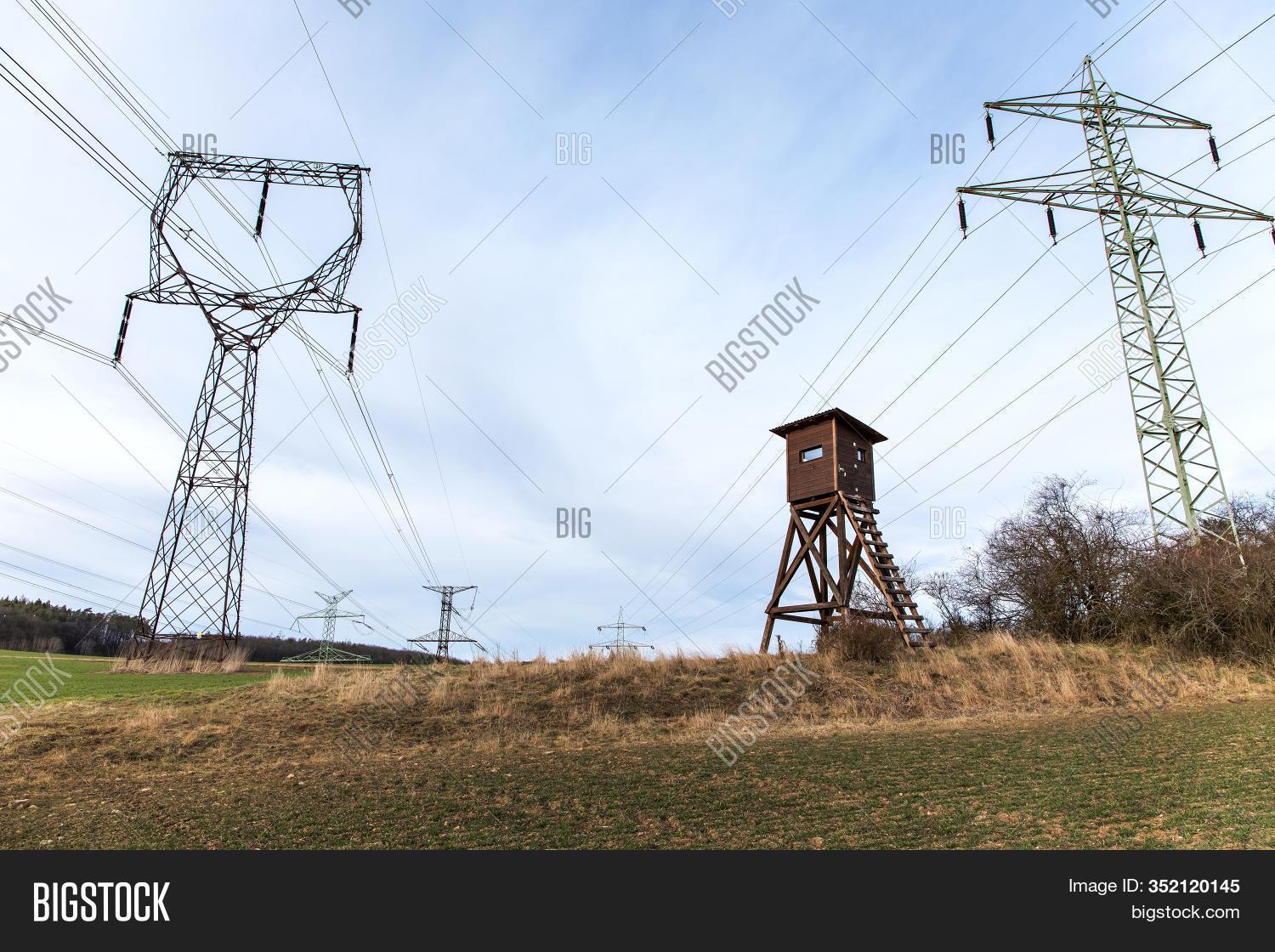 Power Poles Power Line Image & Photo (Free Trial) | Bigstock