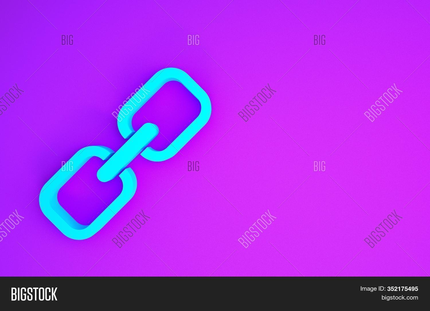 Blue Chain Link Icon Image & Photo (Free Trial) | Bigstock