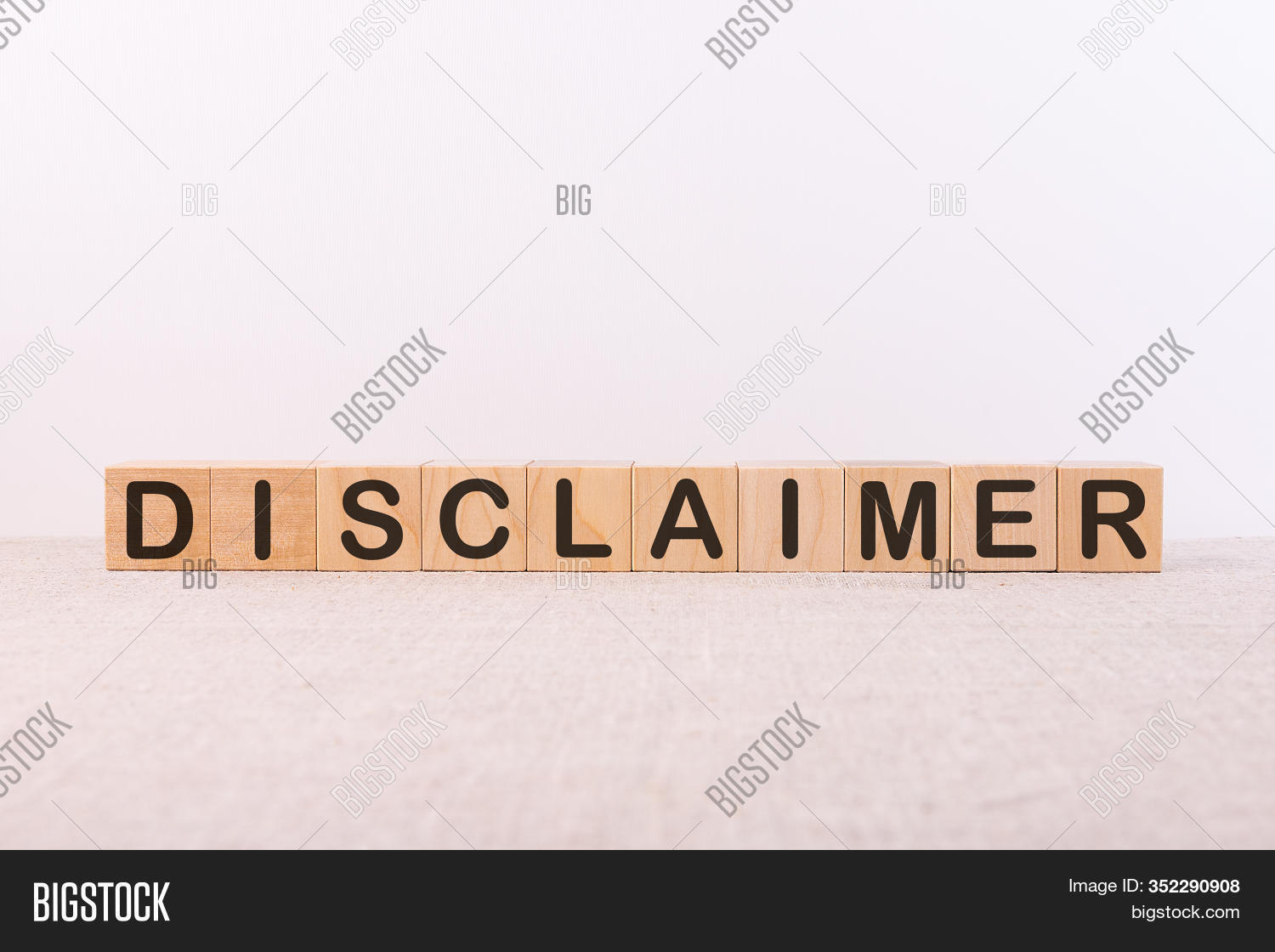 Disclaimer Word Made Image & Photo (Free Trial) | Bigstock
