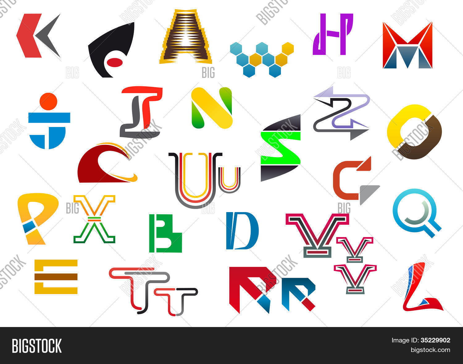 Colorful Letter Vector & Photo (Free Trial) | Bigstock