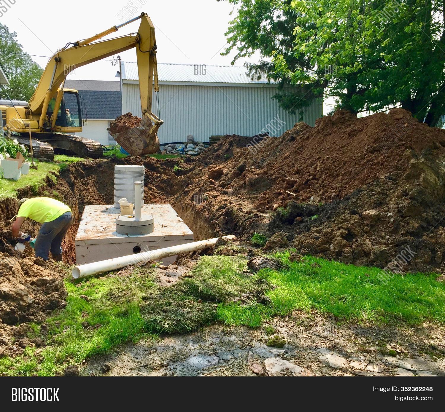 Cement Septic Holding Image & Photo (Free Trial) | Bigstock