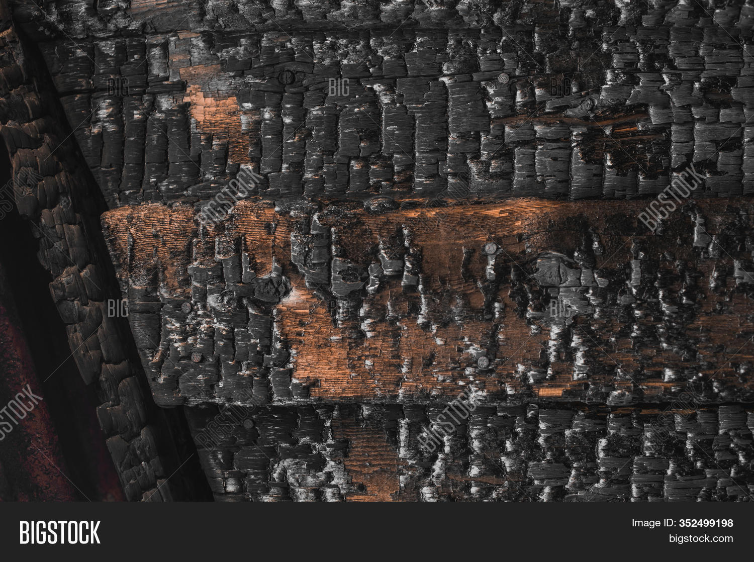 Burned Timber Wall Image & Photo (Free Trial) | Bigstock