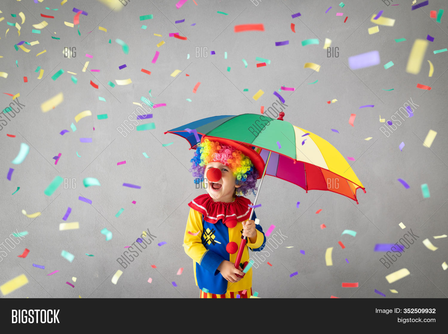 Funny Kid Clown Image & Photo (Free Trial) | Bigstock