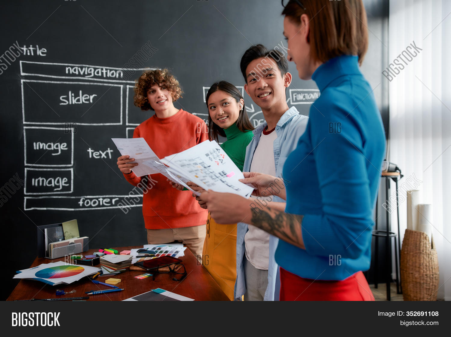 Sharing Ideas. Group Image & Photo (Free Trial) | Bigstock