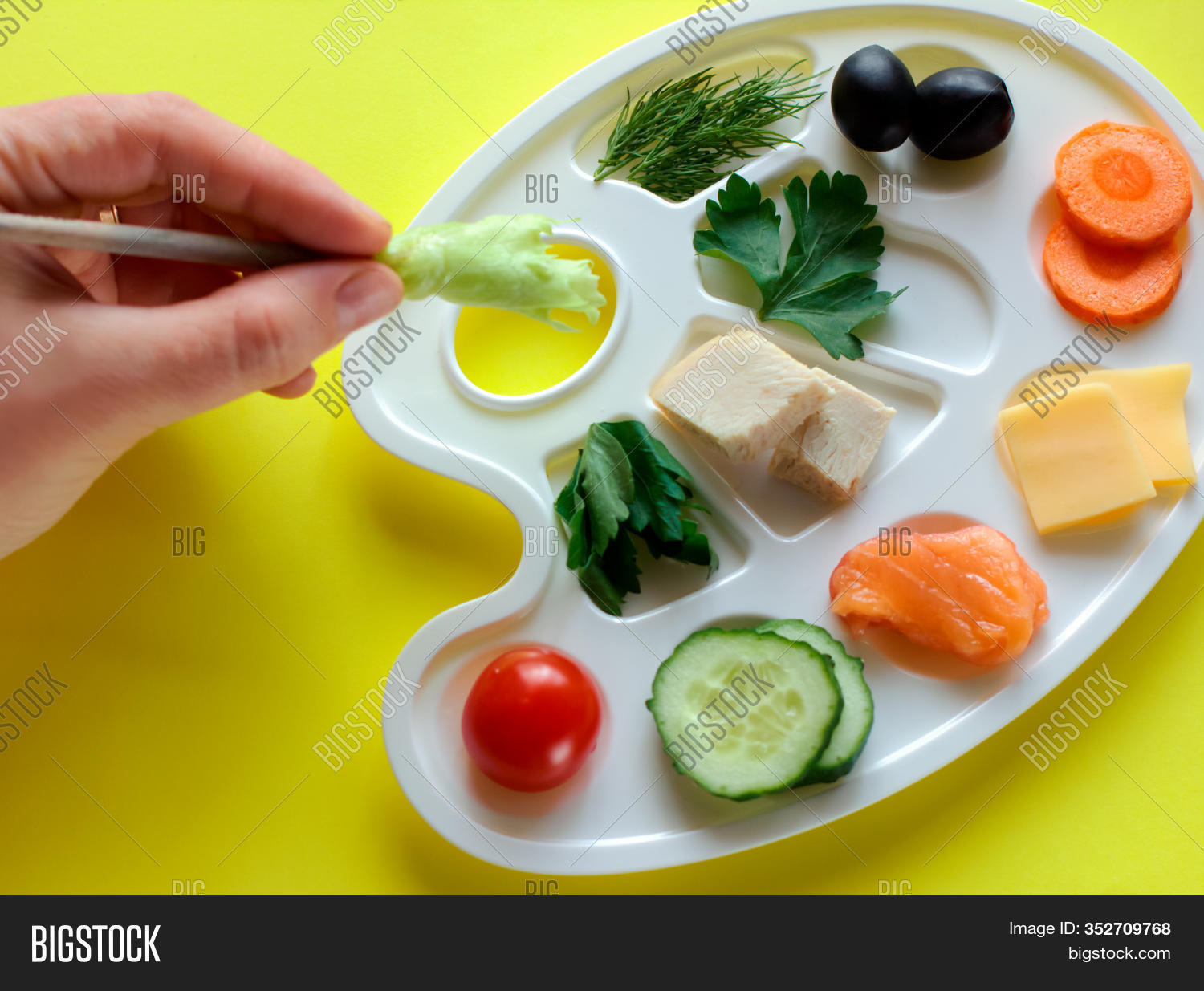 Palette Tasty Colorful Image & Photo (Free Trial) | Bigstock