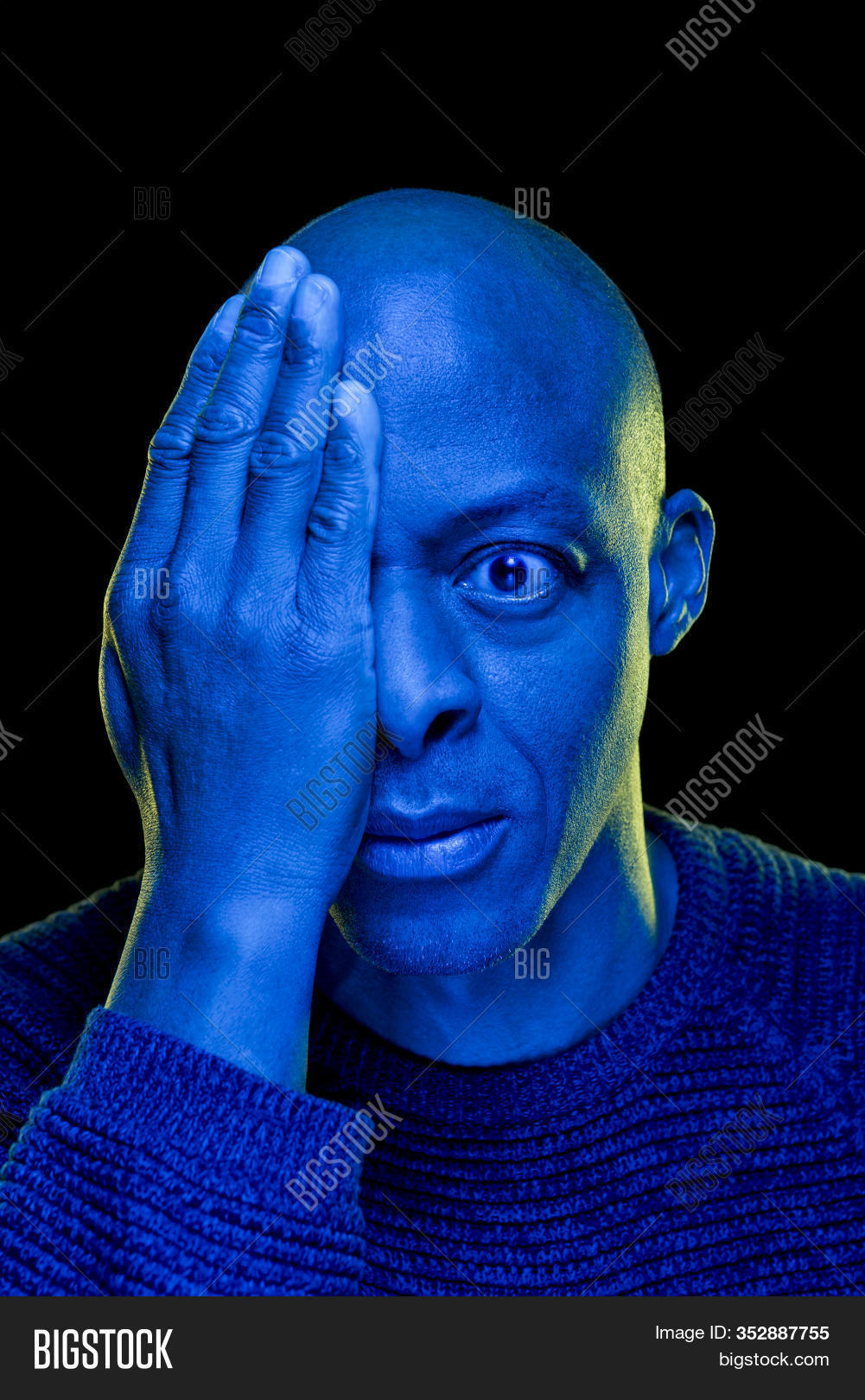 Black Man One Eye Image & Photo (Free Trial) | Bigstock